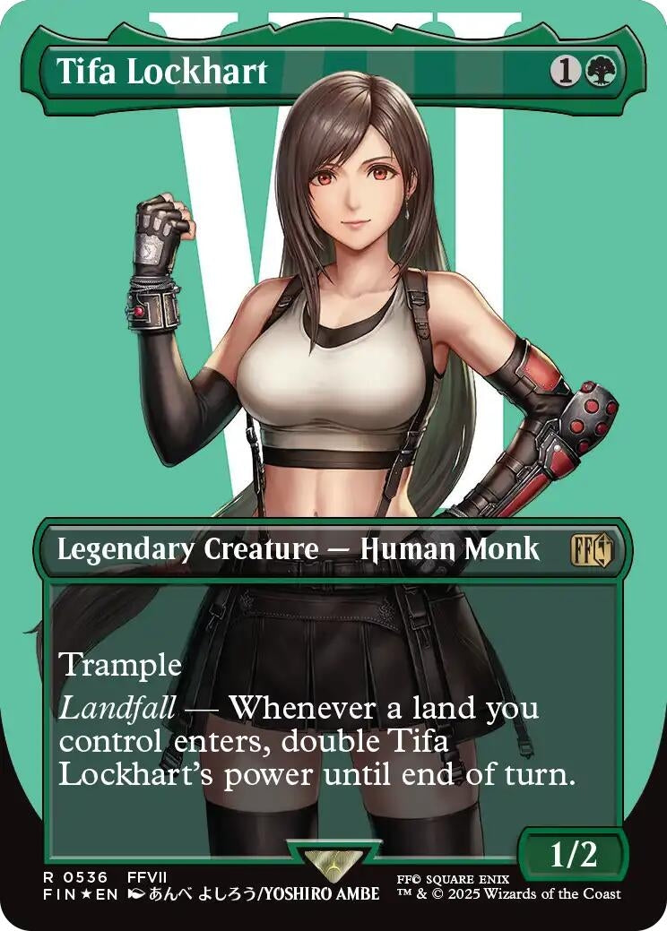 Tifa Lockhart (Borderless) (Surge Foil) (536) (FINAL FANTASY) – Infinity Game Lounge